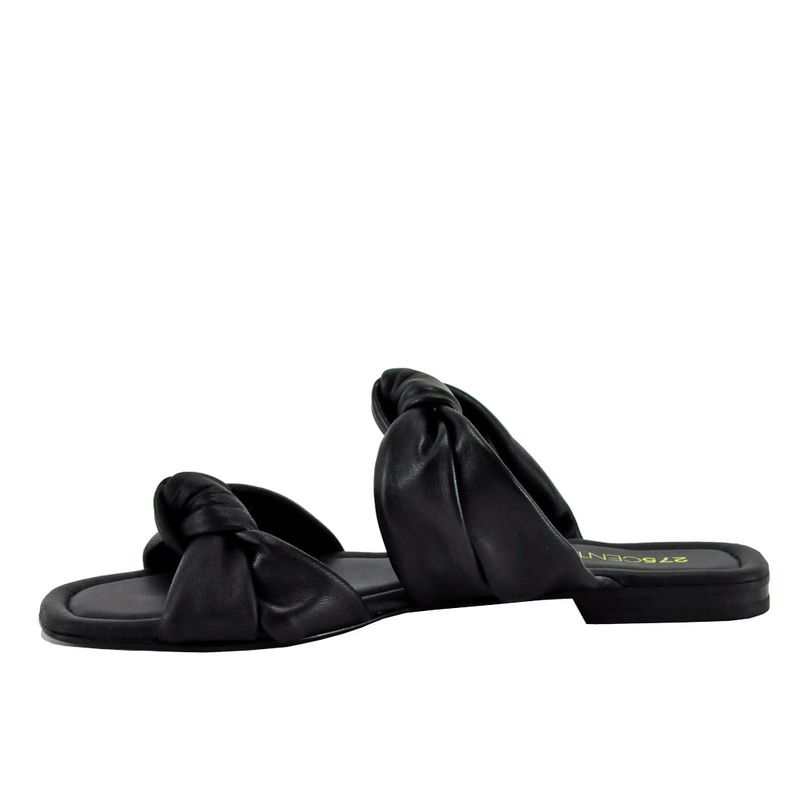 Patrick Leather Flat Slide | Flat Sandals - Footnotes Shoes