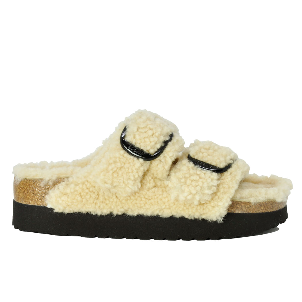 Arizona-Platform Shearling Platform Sandal