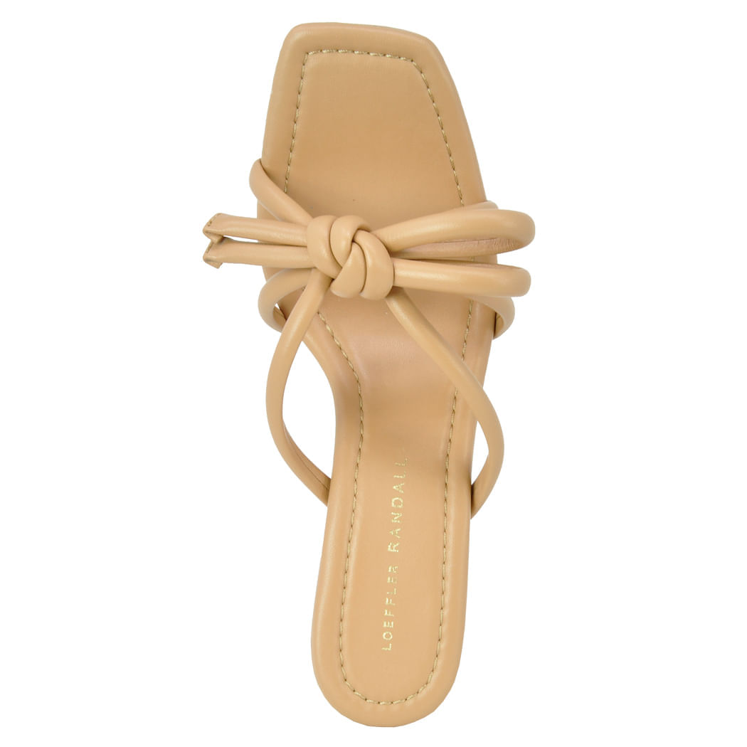 Margi-N Leather Bow Heel Slide