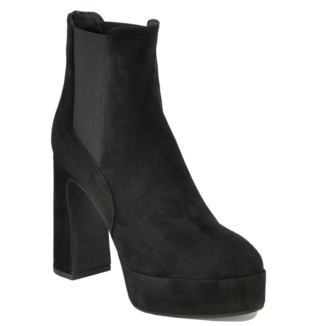 Chad Suede Platform Heel Bootie